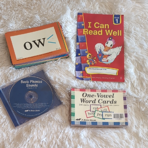 Abeka | Other | Abeka Basic Phonics Cd Cards One Vowel Word Cards K5 ...
